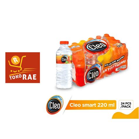 Jual Cleo Botol Mini 220ml 1 Pak Isi 24 Botol Shopee Indonesia