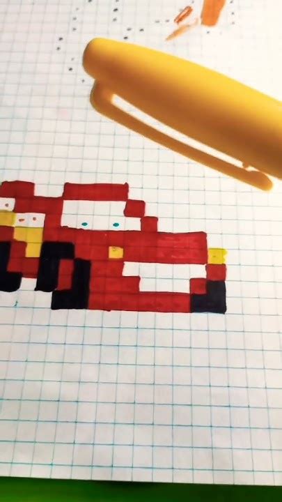 Lightning Mcqueen Pixel Art Pixelart Youtube