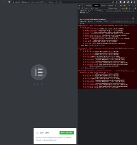 Stuck On Loading Tried Every Method Relementor