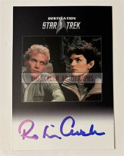 Robin Curtis Star Trek Destination Big Screen Autographs