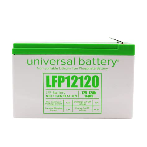 Upg 12 8v 12ah In 9ah Case F2 Lfp Battery Volts 12 Amp Hours 12 Battery Power Type Lithium