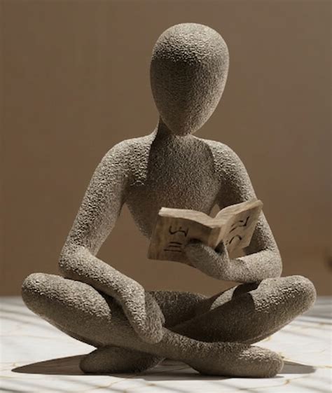 🗿 The Reader Sculpture 3d Printable Decor・ Stl File For 3d Printing