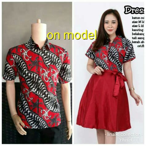 Jual Hem Batikkemeja Pendek Batikdress Batik Shopee Indonesia