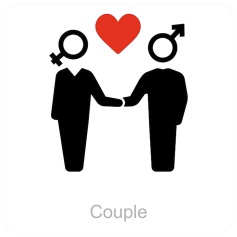 Premium Vector Couple And Symbol Icon Concept
