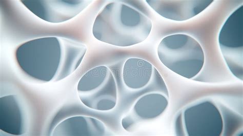 A Close Up View Of A White Abstract Structure With A Network Of