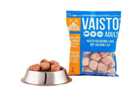 Mush Vaisto Adult Suņiem Liellops Ar Lasi Un Tītaru 800g Mush Veikals Kepafood