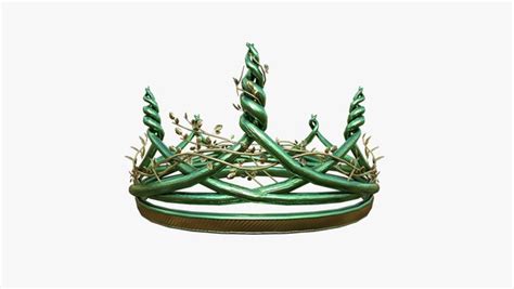 Nature Crown A07 Gold Green Fantasy Character Design 3d Model Turbosquid 2042670