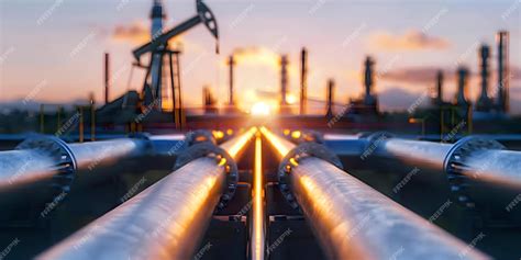 Premium Photo Operation Of An Oil And Gas Pipeline During The