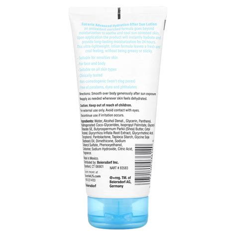 Eucerin Advanced Hydration After Sun Lotion 6 8 Fl Oz 200 Ml