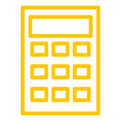 Symbole De La Calculatrice Symbole Png Jaune