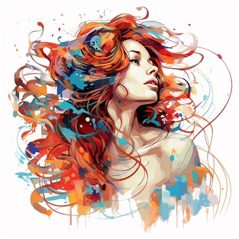 Premium Vector Illustration Of A Woman With A Complex Vector