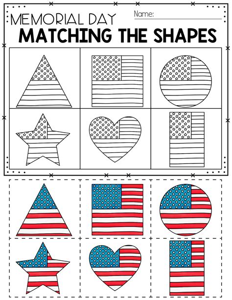 Memorial Day Printables For Preschoolers