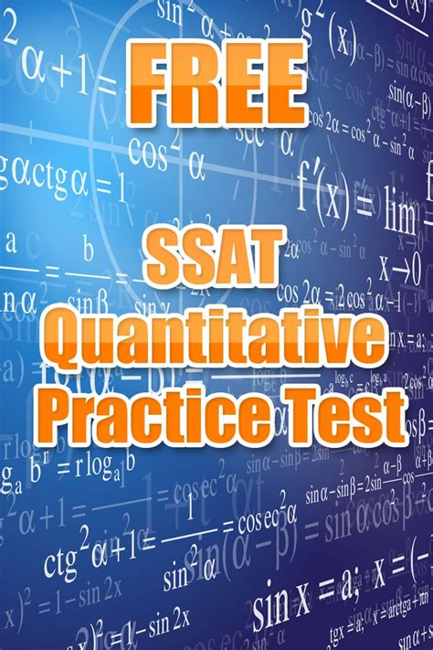 Free Ssat Quantitative Practice Test