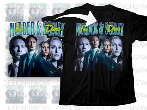 The X Files Mulder And Scully Poster Fan Art Design Png Digital Download