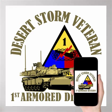 1st Armored Division 1st Ad Poster Zazzle