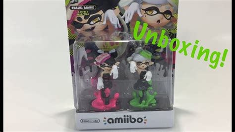 New Amiibo Splatoon Squid Sisters Unboxing Youtube
