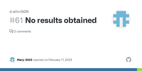 No Results Obtained Issue D Ailin GDN GitHub