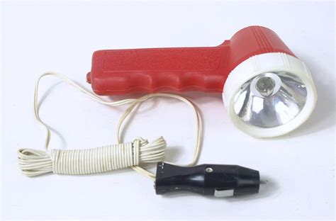 Vintage 1970s Sentinel Hand Held Flashlight Spotlight Powered By 12v
