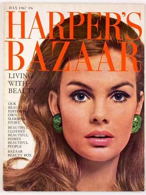 Jean Shrimpton Mary Quant Sarah Crichton Stuart Harpers Jul 1967 Susan