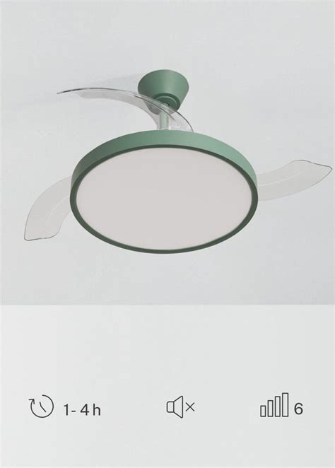 Ventoinha De Teto 40w Silenciosa Com Pás Retráteis E Luz Led Vários Tamanhos Wind Clear