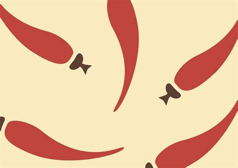 Premium Vector Red Spicy Pepper Background