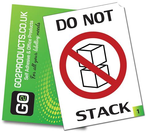 Do Not Stack Pallet Labels 200mm X 290mm Go2products