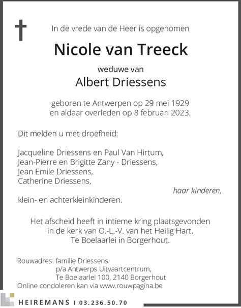 Nicole Van Treeck † 08022023 Inmemoriam