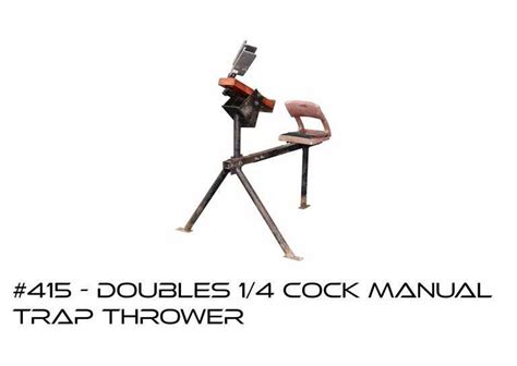 Doubles 1 4 Cock Manual Trap Thrower Res Auction Services