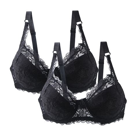 Funuony Womens Casual Fashion Large Size Bra Thin Sponge Underwear