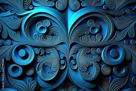 Behavioral Design Patterns In Blue Color Ai Generated Stock