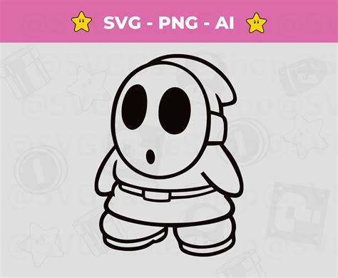 Shy Guy Coloring 2025
