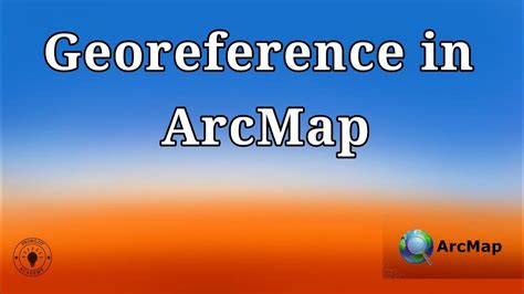 How To Make Geo Reference In Arcmap Youtube