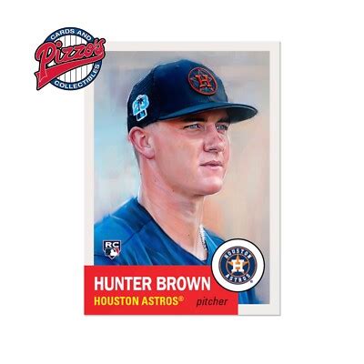 Topps Mlb Living Set Card 618 Hunter Brown Rc Astros In Hand Ebay