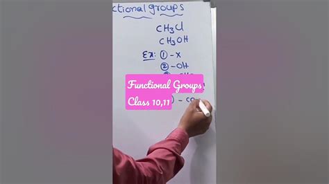 Functional Groups Class 1011 Physicsconceptsbyalisir Youtube