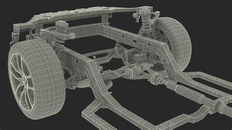 3d Car Chassis With Frame Rigged For Maya Model 3d Molier International