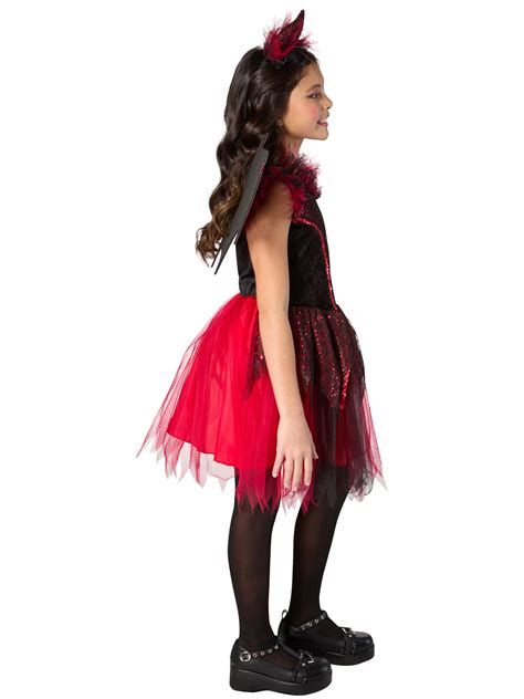 Girls Sequin Red Devil Costume