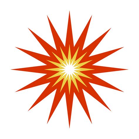 Explosion Symbol Rupture Or Shock Effect Vector 34371244 Vector Art At Vecteezy