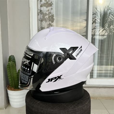 Jual Helm Jpx Nova X Pearl White Jpx Nova X Putih Shopee Indonesia