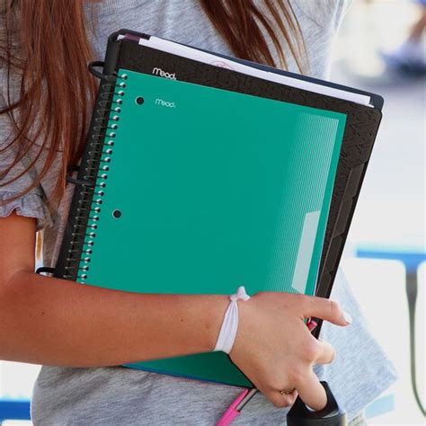 Mead® Spiral Notebook 5 Pack 1 Subject College Ruled Plastic Cover 8 12 X 11 100 Sheets