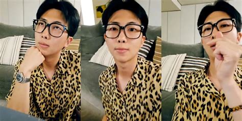 7 Potret Rm Bts Curhat Saat Live Stream Idap Insomnia Parah Selama Wamil Masih Minum Obat