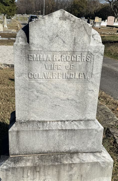 Emma R Rogers Findley 1852 1933 Mémorial Find A Grave