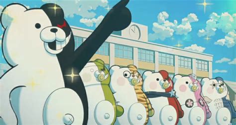 A Cute Pic Of Monokuma Teaching His Cubs How To Hail The Third Reich
