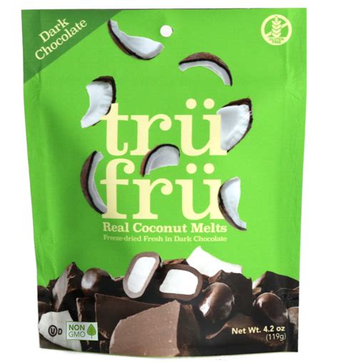 Coconut Melts Dark Chocolate 4 2 Oz Trufru