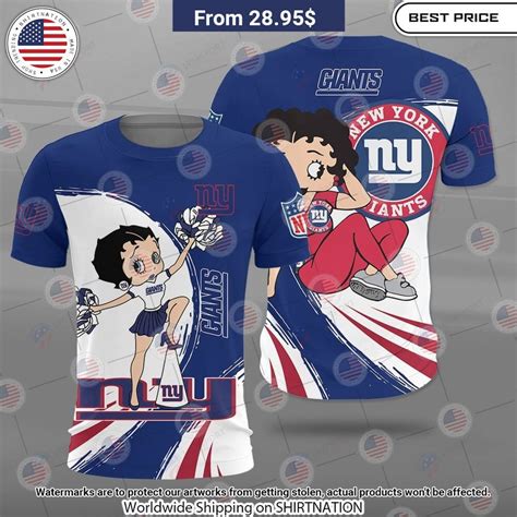 Betty Boop New York Giants Shirt • Shirtnation Shop Trending T Shirts