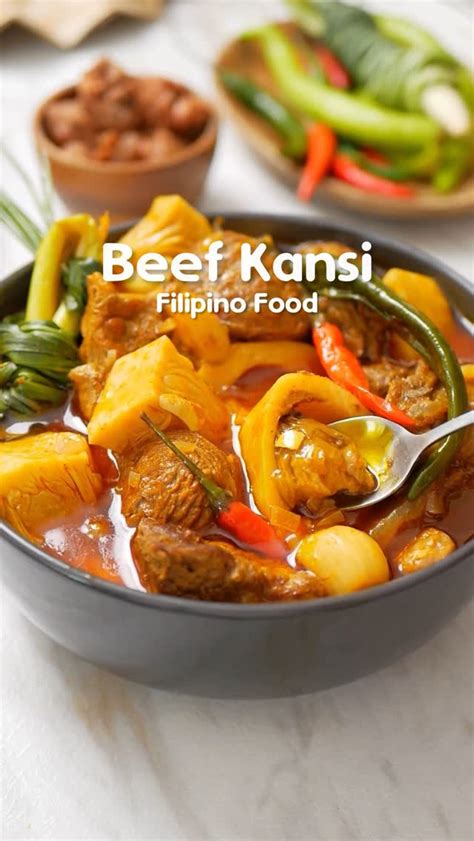 Jan Piñgol Content Creator Beef Kansi With Mama Sitas Batuan Fruit Paste Filipinofood