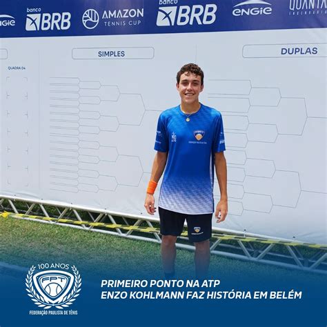Primeiro Ponto Na Atp Enzo Kohlmann Faz História Em Belém Federação