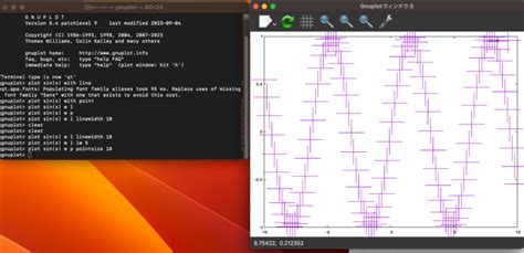 【gnuplot】グラフの線の太さ・点・色を変更しよう ひとりごと。