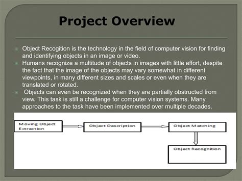 Object Recognition Ppt For Minor Project Ppt