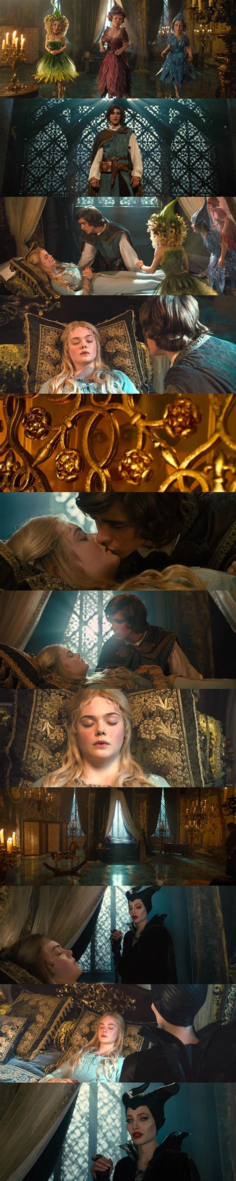 【沉睡魔咒 Maleficent 2014】37 安吉丽娜·朱莉 Angelina Jolie 艾丽·范宁 Elle Fanning 电影场景 ￿2581905713 花瓣网