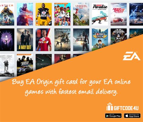 Top Up Your Ea Origin Wallet Or T Someone With Amazing Ea Games